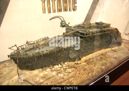 Titanic clay model display in Titanic 100th anniversary exhibition 2012 ...