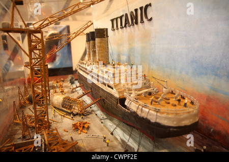 Titanic clay model display in Titanic 100th anniversary exhibition 2012 ...