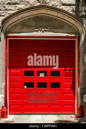 Fire station entrance and engine in the City of York, England, UK Stock ...