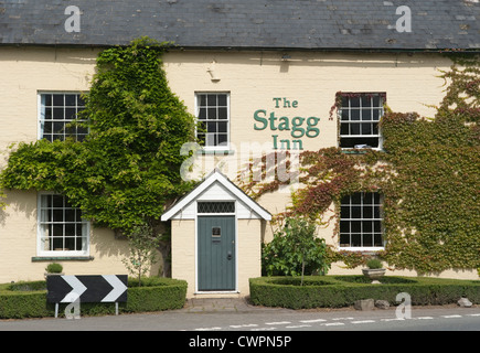 The Stagge Inn at Titley Stock Photo - Alamy