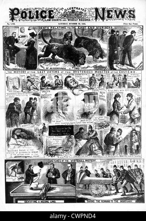 1888 Illustrated Police News front page reporting the murders by Jack ...