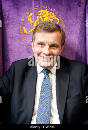 Member of Parliament for Clwyd West, David Jones MP sitting on a Stock ...