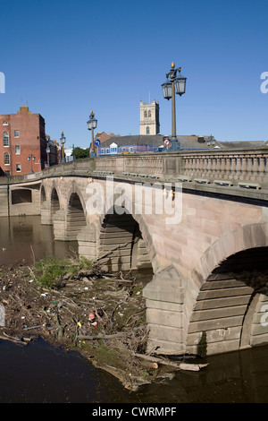 Worcester Bridge over the River Severn Stock Photo - Alamy