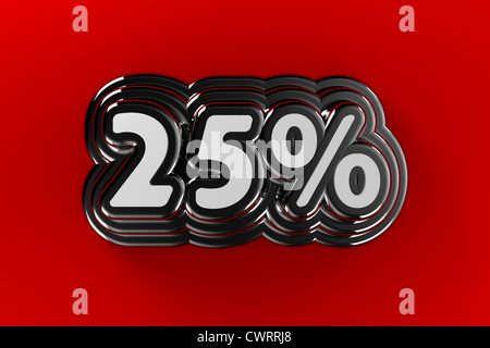 Twenty Five Percent 25 Stock Photo - Alamy
