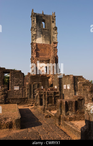 ST. Augustine Tower ; Old Goa ; India Stock Photo - Alamy