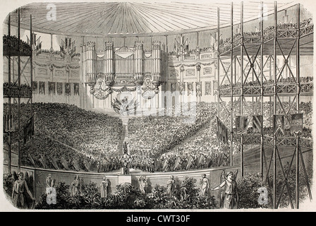 Music concert at the Crystal Palace Concert Bowl in 1970 Stock Photo ...