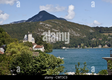 France, Haute Savoie, Lake Annecy, Duingt, Castle Duingt Stock Photo ...