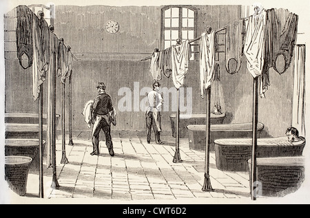 Hydrotherapy in Sainte Anne asylum Stock Photo - Alamy