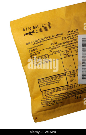 Small Packet Delivery Shipping By Air Mail Stock Photo - Alamy