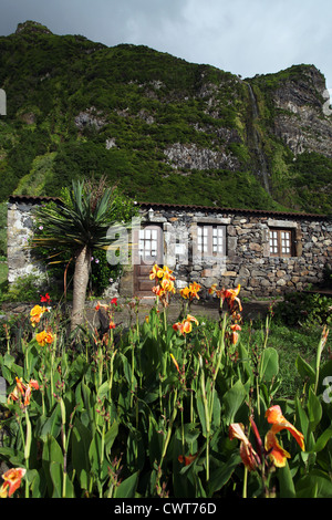 On the island of Flores, in the Azores archipelago, the small village ...