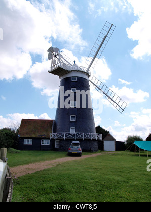 Burnham Overy windmill, tower mill, 1816, Norfolk, England, UK Stock ...