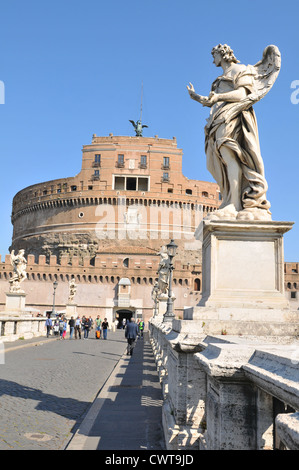 Rome, Italy - 28 March, 2012: Group of tourists visiting vestiges of ...