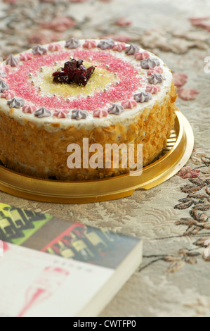 handmade filbert cake shot in a close up scene Stock Photo - Alamy