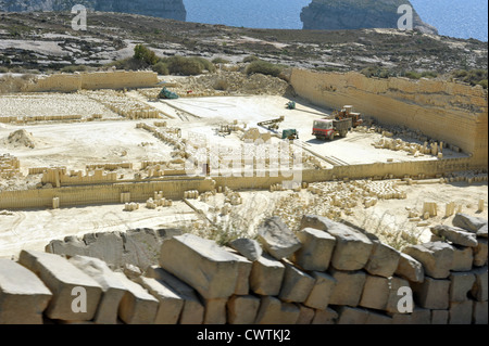 Limestone quarry in Malta Stock Photo - Alamy