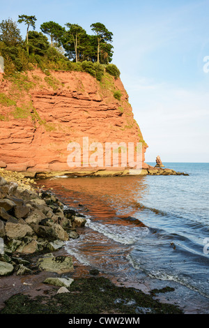 Holcombe beach and Hole Head, Teignmouth, South Devon Stock Photo - Alamy
