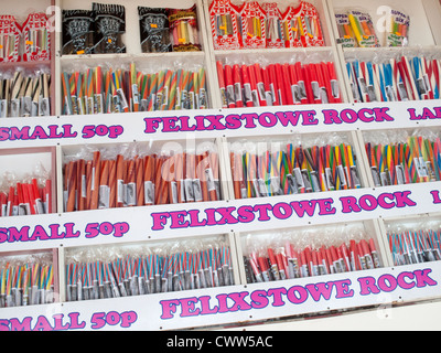a traditional sweet rock shop shop in blackpool, england, uk Stock ...