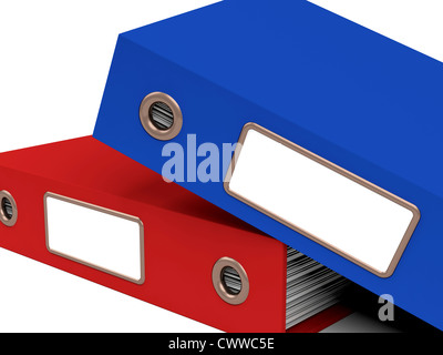 Stack Of Two Files For Getting Office Organized Stock Photo - Alamy
