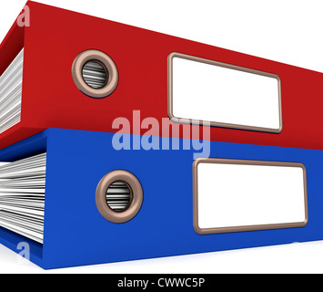 Stack Of Two Files For Getting Organized Stock Photo - Alamy
