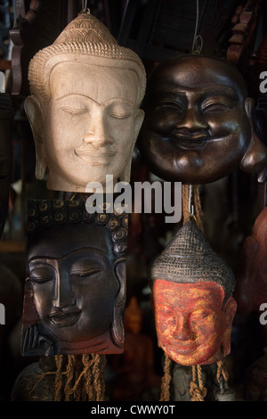Traditional carved masks, Cambodia Stock Photo - Alamy