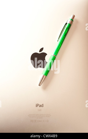 iPad tablet back and pen Stock Photo - Alamy