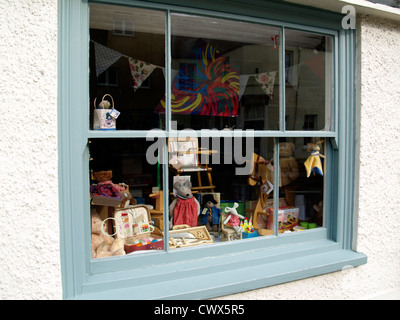 Toy shop window with dolls and traditional goods in Berchtesgaden in ...