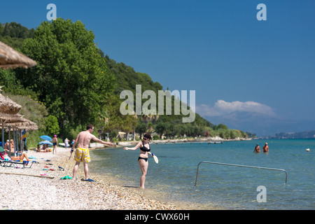 Moraitika beach, Corfu, Greece Stock Photo - Alamy