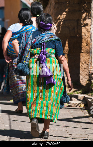 Mayan woman wearing traditional Mayan huipiles huipil blouse and corte ...