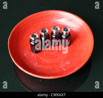 Hotel cosmetics kit isolated on white Stock Photo - Alamy