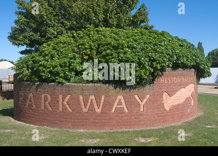 image of heston racer aircraft at entrance to parkway trading park ...