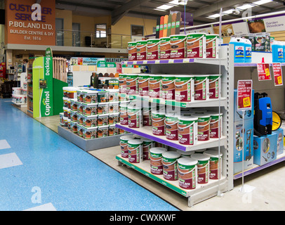 Hardware shop store inside interior; well stocked DIY, handyman and ...