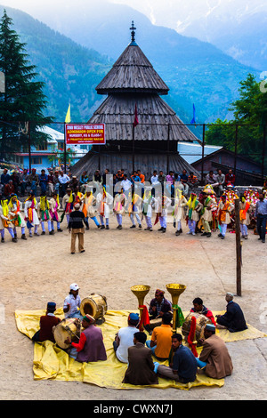 India; Himachal Pradesh, Kullu Valley, terraced rice fields Stock Photo ...