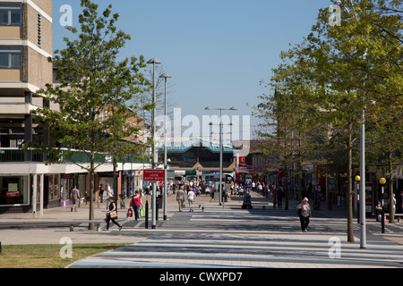 Regeneration in Corby town centre Stock Photo - Alamy