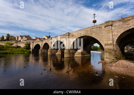 Wetherby Bridge, there has been a bridge over The River Wharfe at Stock ...