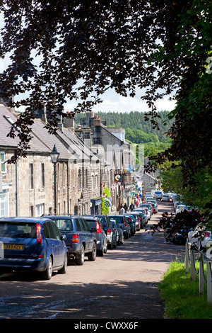 Rothbury High Street, Northumberland, England UK Stock Photo - Alamy