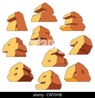 Letter A-Z, Alphabet Letters Made of Four Leaf Clover Isolated on White ...