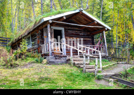 The cabin of poet Robert Service,Dawson City,Yukon Stock Photo - Alamy
