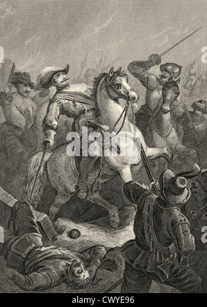 The Battle of Luetzen, Thirty Years' War, 1632, Germany, Europe Stock ...