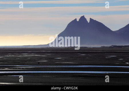 Iceland, Iceland in autumn, view of Vestrahorn massif Stock Photo - Alamy
