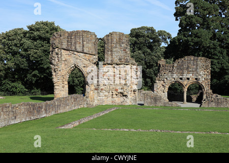 Basingwerk Abbey, Holywell, north Wales UK Stock Photo - Alamy