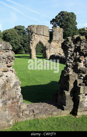 Basingwerk Abbey, Holywell, north Wales UK Stock Photo - Alamy