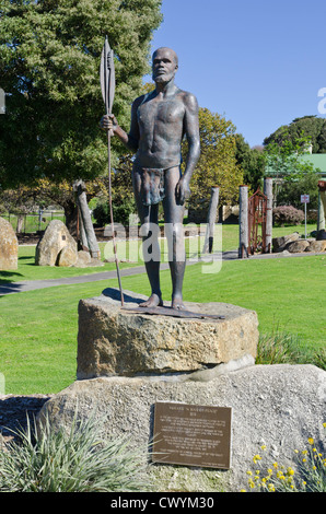 Mokare statue, Alison Hartman Gardens, Albany, Western Australia Stock ...
