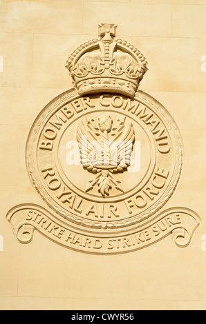 Bomber Command Memorial Details of regiment badges Green Park London UK ...