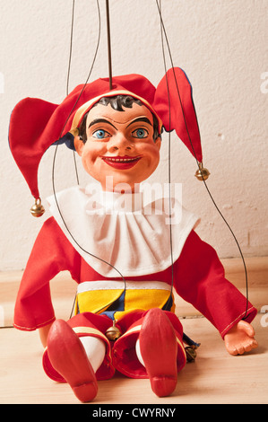 Jester vintage marionette Stock Photo - Alamy