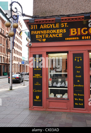 Pawn shop golden balls hanging sign outside an old fashioned pawnshop ...
