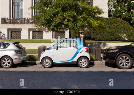 Smart Car Parked between in small space between two cars VallettaMalta ...