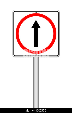 go ahead the way ,forward sign with blue sky blank for text Stock Photo ...
