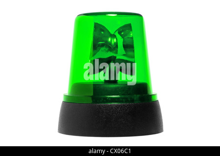 Green rotating beacon Stock Photo - Alamy