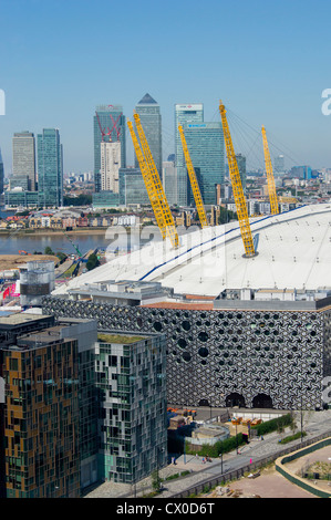 O2 Arena from Canary Wharf Stock Photo - Alamy