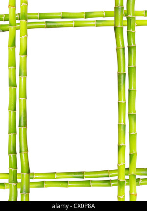 Bamboo frame made of stems Stock Photo - Alamy