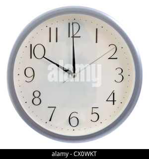 isolated white clock at 10pm Stock Photo - Alamy